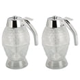 NFTIGB 2 Set Transparent Honey Dispenser Syrup Dispenser Hourglass ...