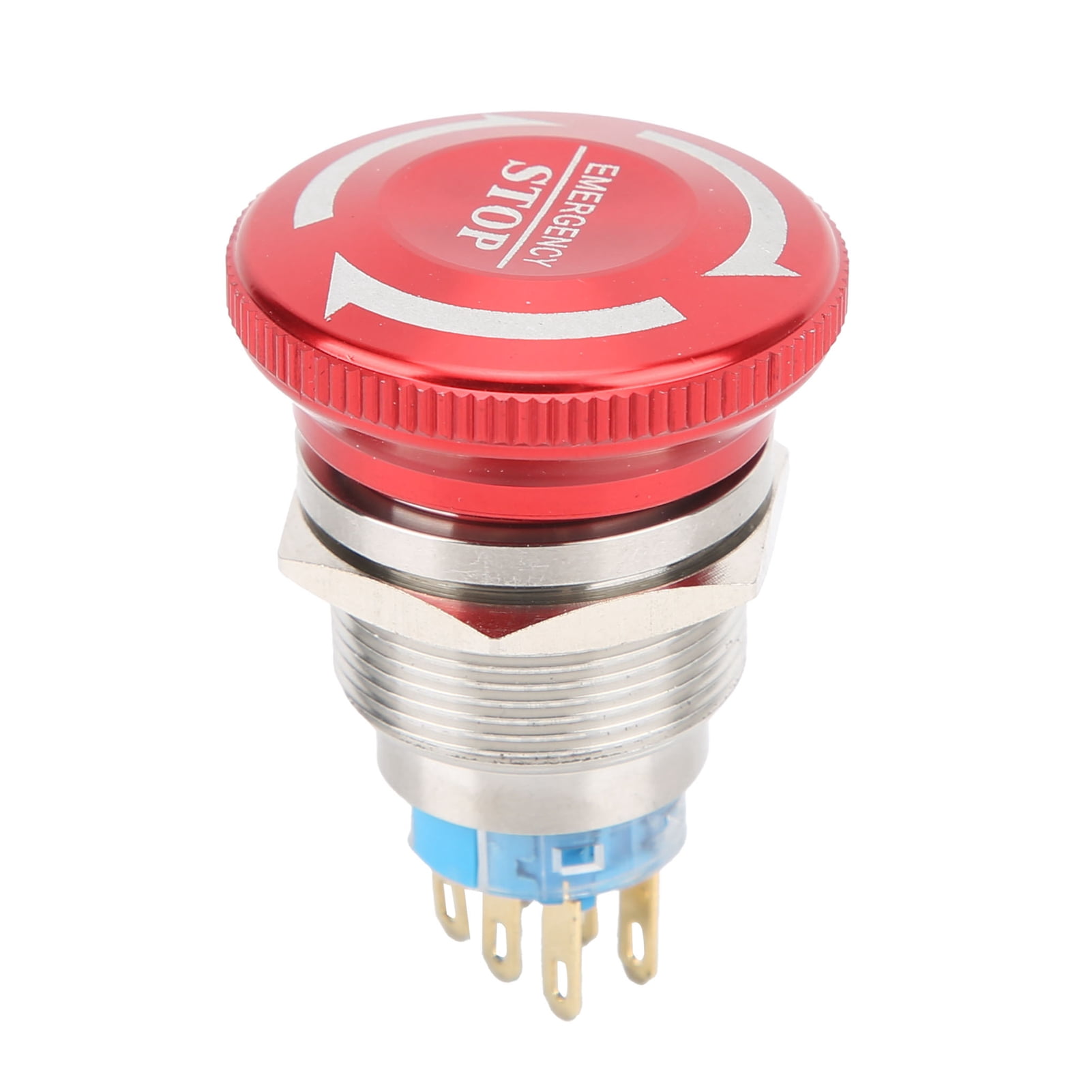 NFTIGB 22mm / 0.87 inches Waterproof Emergency Stop Push Button Switch ...