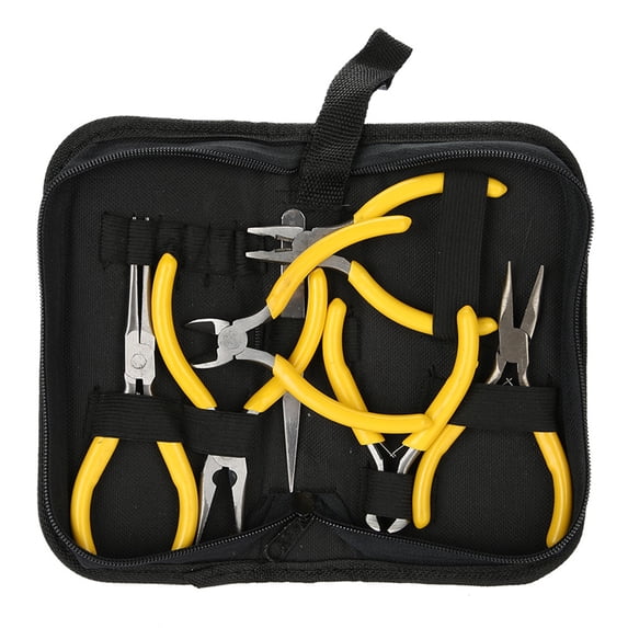 NFTIGB 7-Piece Professional Jewelry Making Pliers Tool Kit with Storage ...