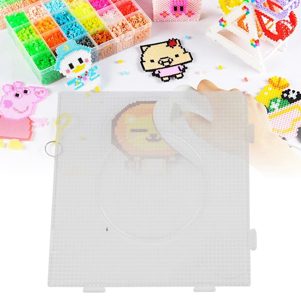 NFTIGB Big Square Transparent Geometric Pegboard Template Kids Toys for ...
