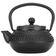 NFTIGB Cast Iron Tea Pot 0.3L Raindrop Type Kettle Boiler Set with ...