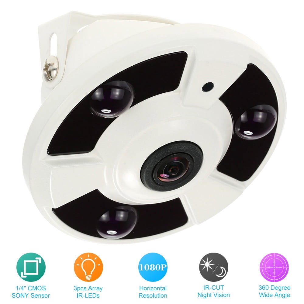 NFTIGB HD 2000TVL 1080P 1.7mm Fisheye 360° Panoramic Security CCTV ...