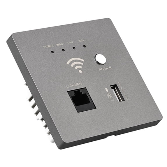 NFTIGB In-Wall Wireless WiFi Router 300M AP Access Point USB Charging ...