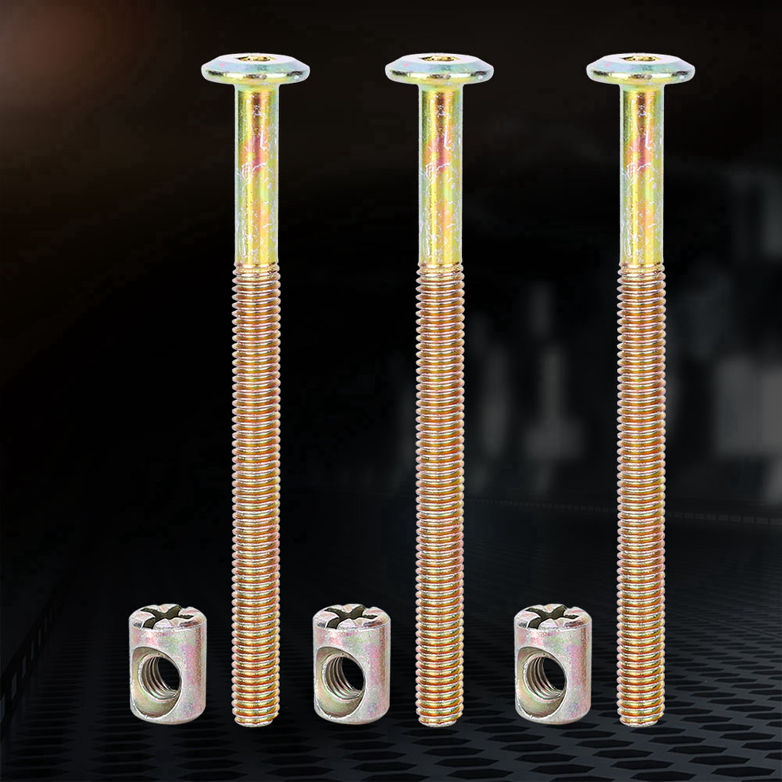 NFTIGB M6 x 90mm (3.54 inches) Hex Socket Furniture Connector Bolt and ...