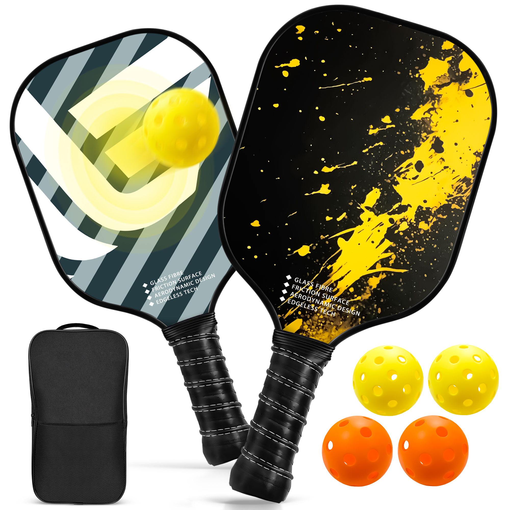 Versix Strike Pickleball Paddle, Universal Grip, Honeycomb Composite ...