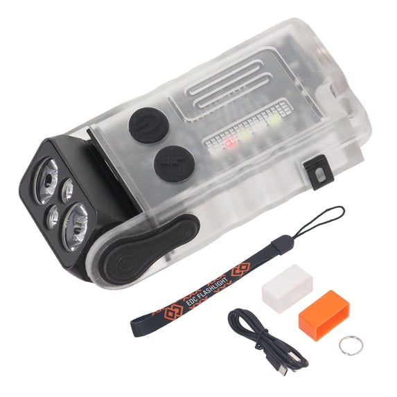 NFTIGB Small Powerful LED Flashlight Multifunctional 180° Rotation ...