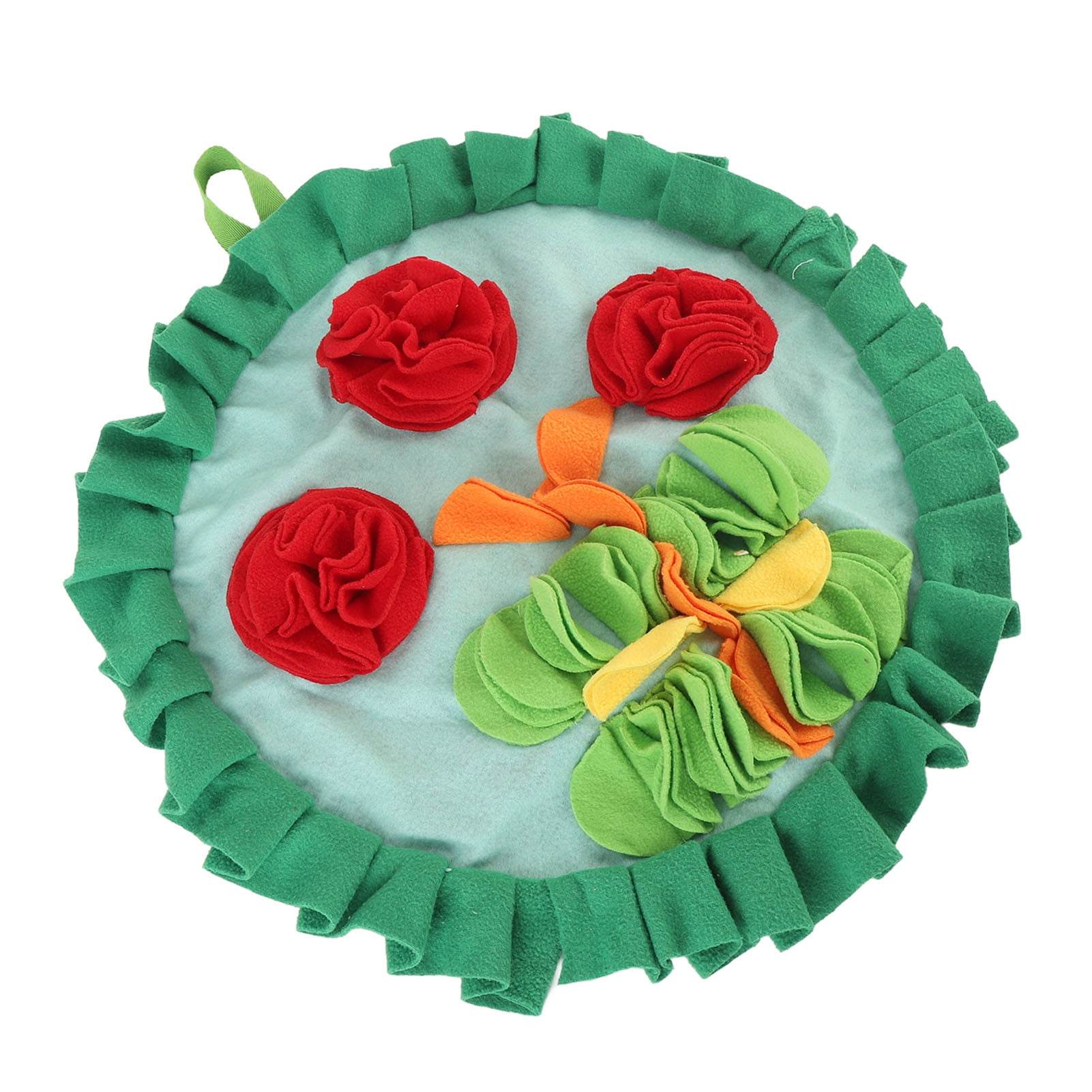 NFTIGB Three Red Flowers Pattern Rabbit Foraging Mat Interactive ...