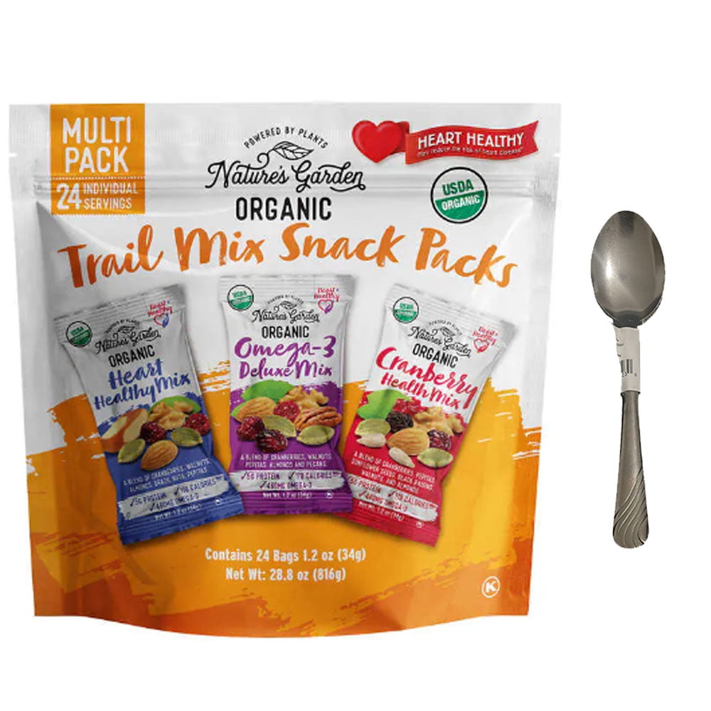 NG Organic Trail Mix Snack Packs, Variety Pack, 1.2 oz, 24-count With ...