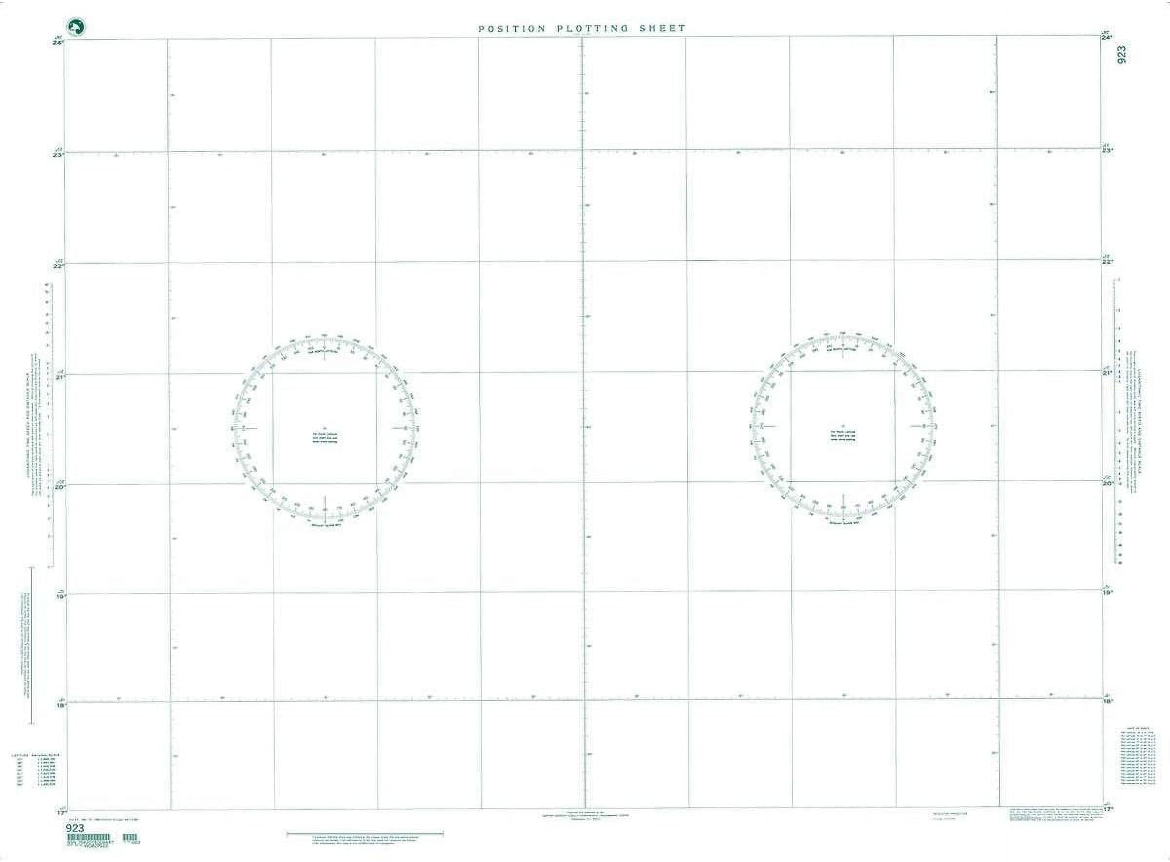 NGA Chart 923 Plotting Chart - Walmart.com