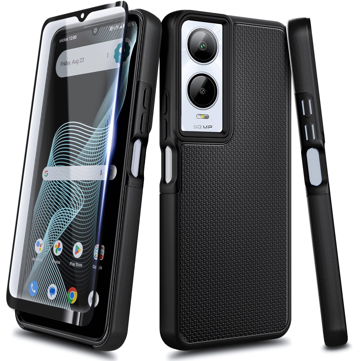 NGB SUPREMACY For Cricket Icon 6 (SL219C) / AT&T Verge (SL219A) Phone Case Tempered Glass Screen ...