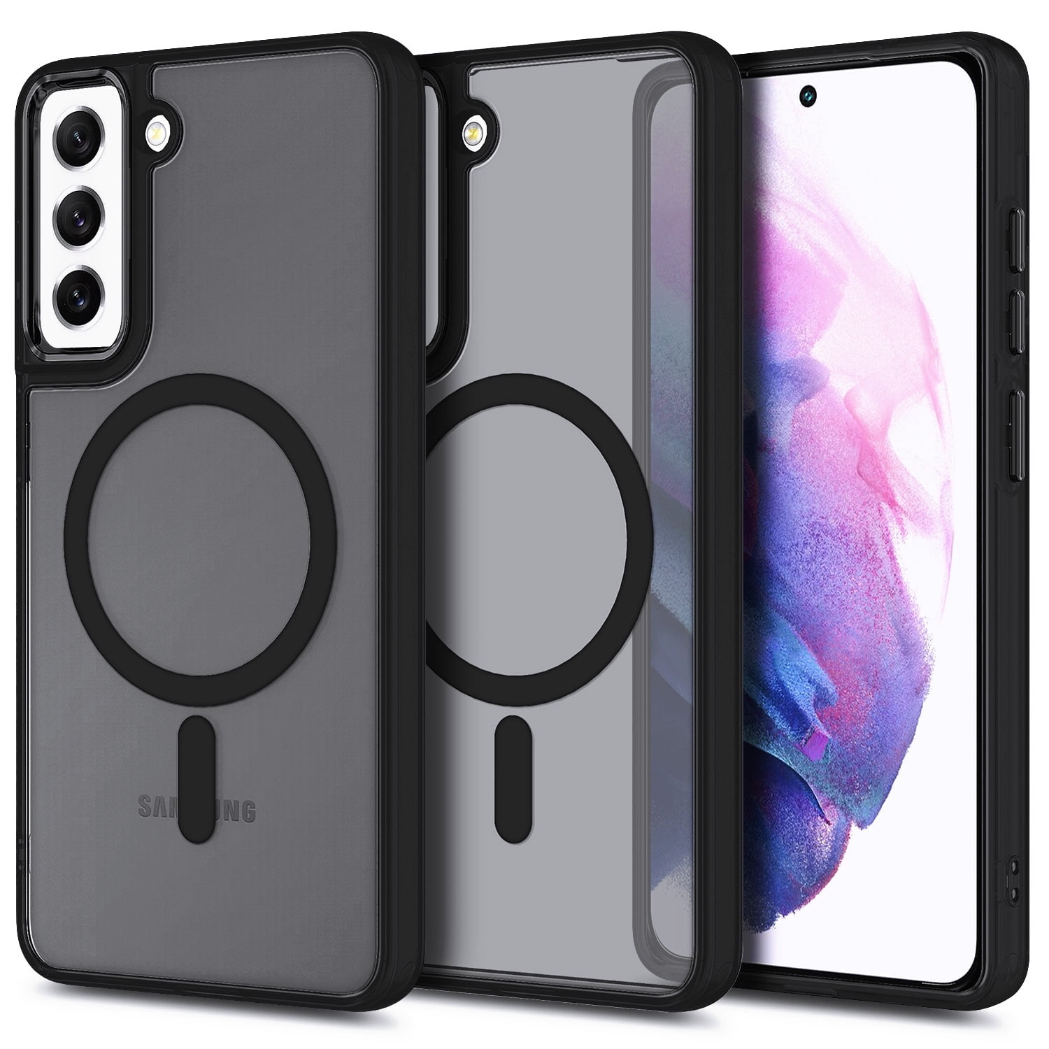 NGB SUPREMACY For Samsung Galaxy S22 Phone Case Wireless Charging MagSafe/Qi Magnetic Car Mount ...