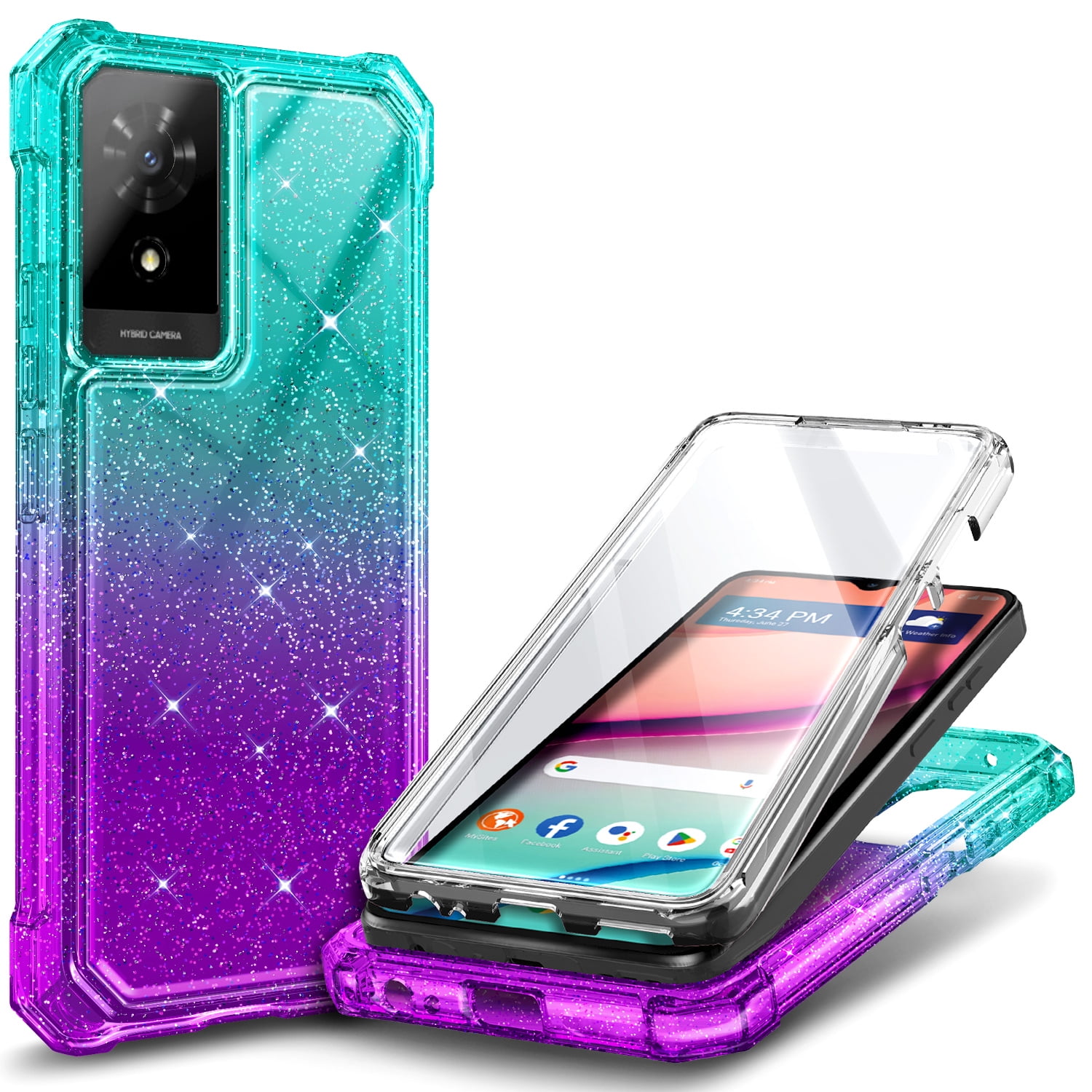 NGB SUPREMACY For TCL 50 LE Phone Case Tempered Glass Screen Protector ...
