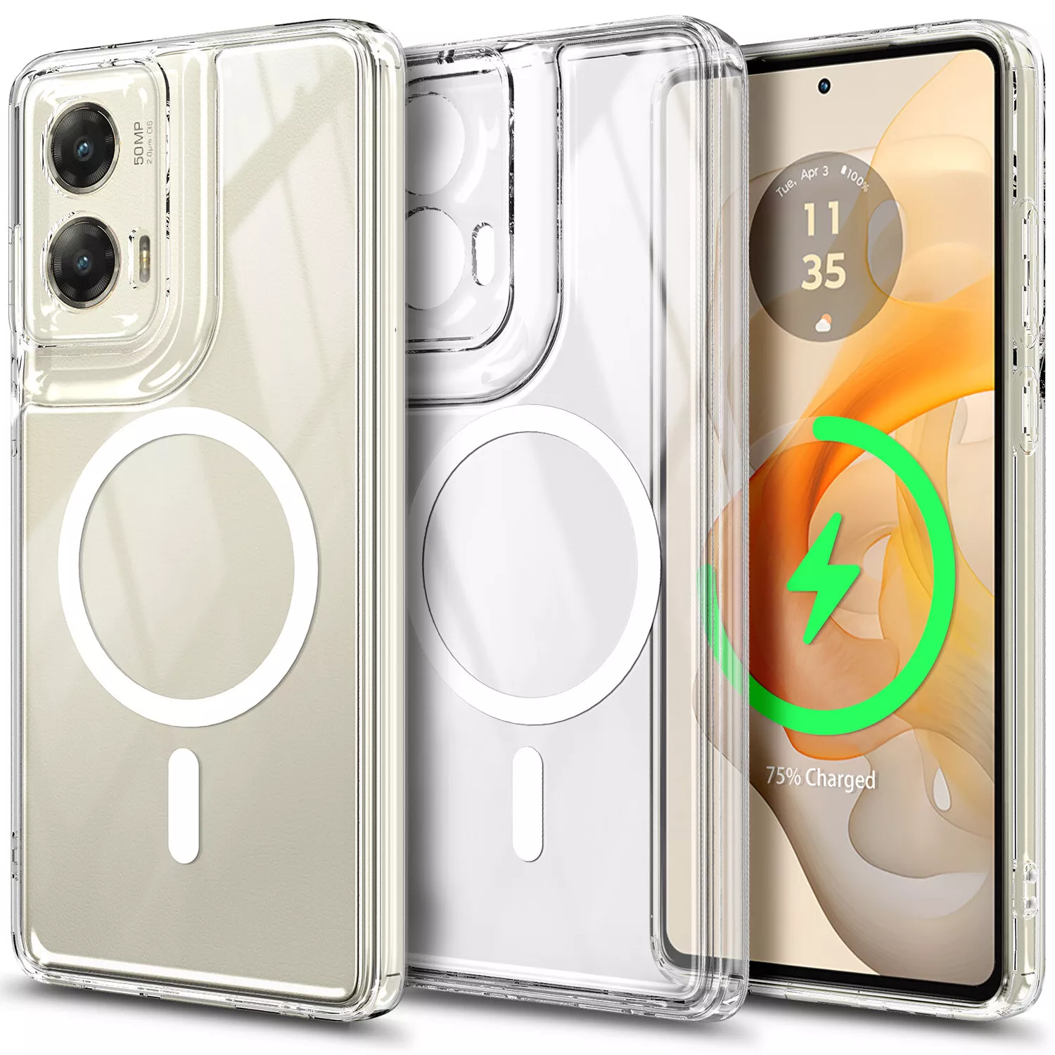 NGB Supremacy Transparent Case, Wireless Charging MagSafe Qi Compatible ...