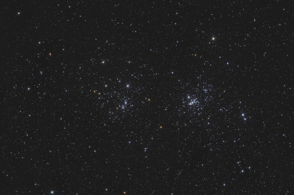 NGC 884 and NGC 869, the Double Cluster in Perseus Poster Print (17 x ...