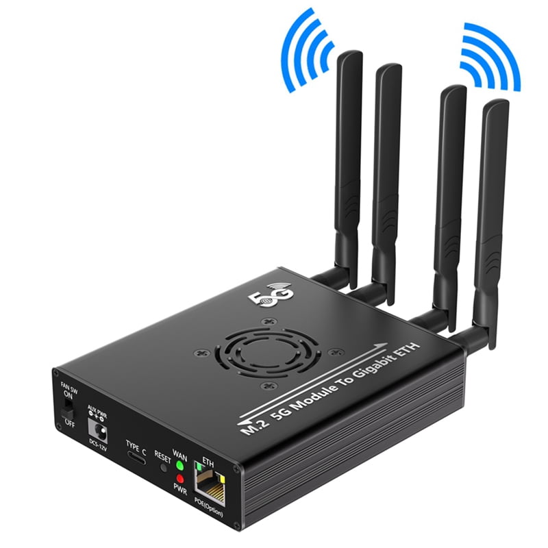 NGFF(M.2) 5G Module to Type C Adapter with POE Module and Dual SIM Card ...