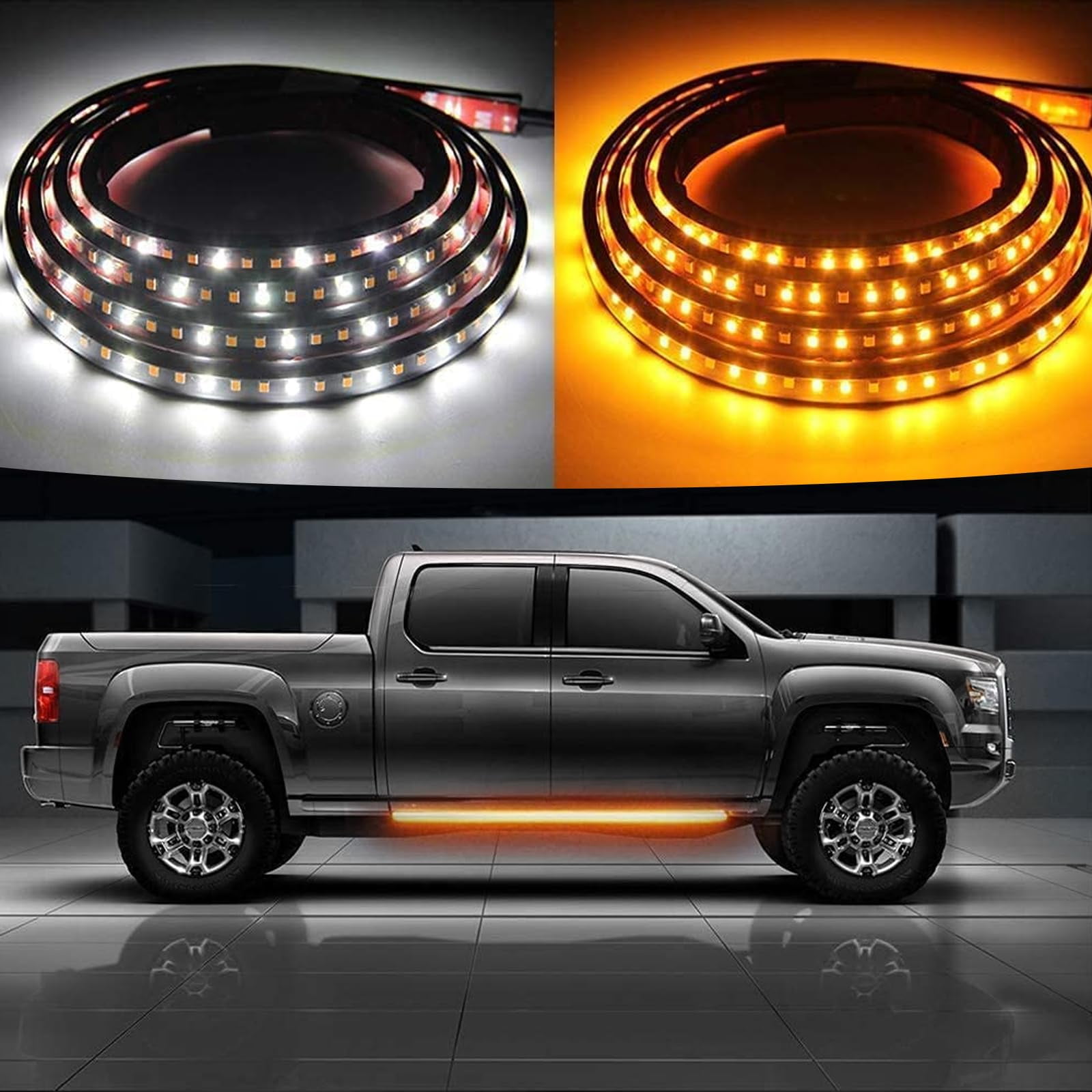 NGHEY 2 PCS Car RRF12 LED Running Board Emergency Extended Side Marker ...