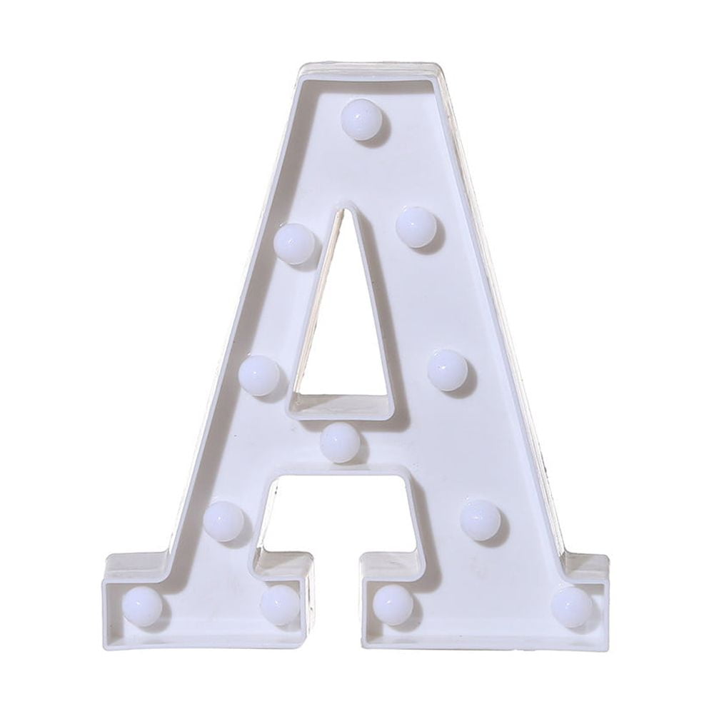 NGHnuifg Alphabet LED Letter Lights Light Up White Letters Standing ...