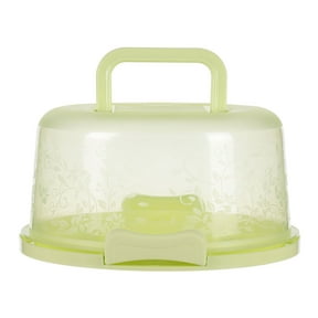 destyer Cake Carrier with Handle, Round Cake Box with Snap Locks ...