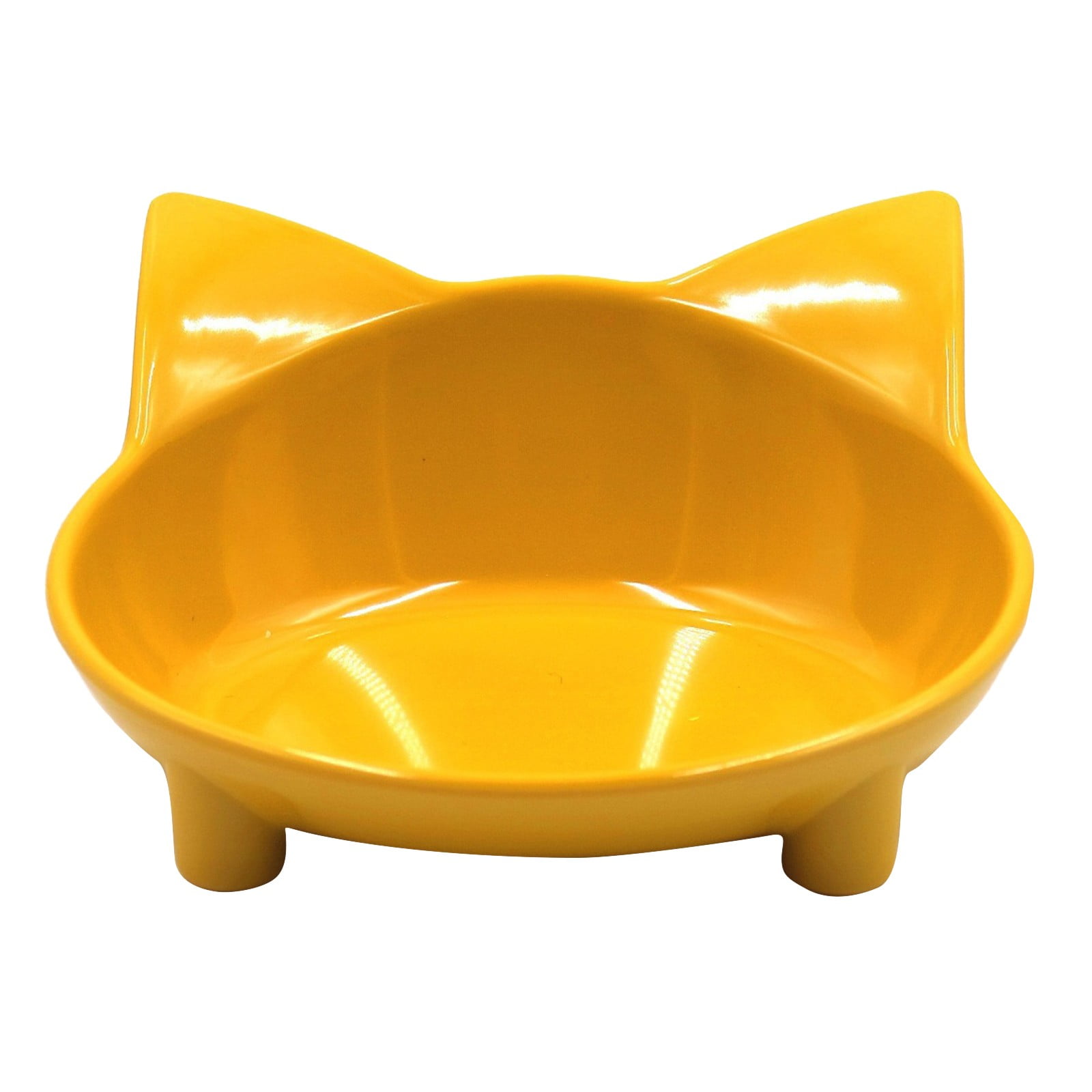 NGHnuifg Shallow Cat Food Bowl Wide Dish Non Cats Feeding For Whisker ...