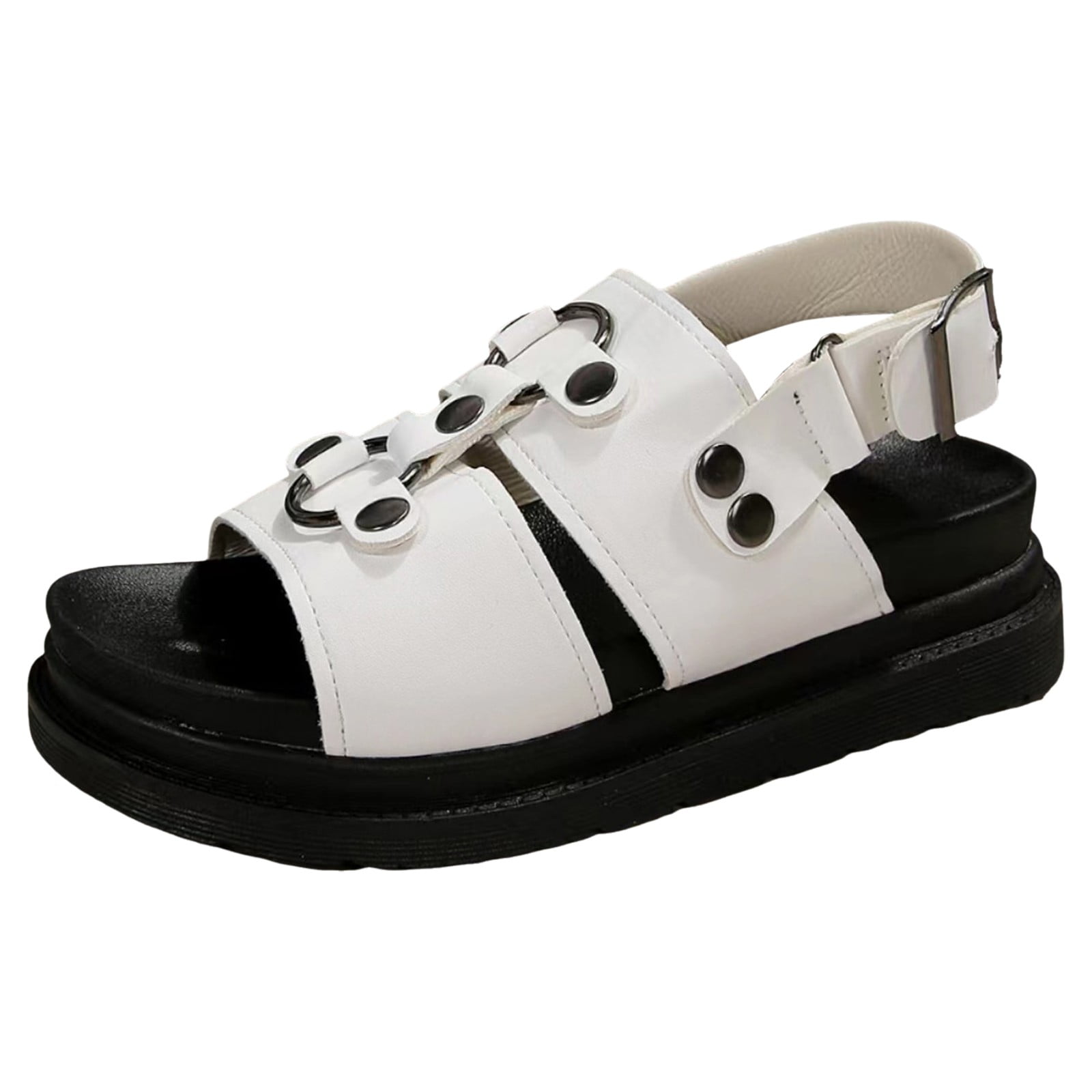 Nghnuifg Strap Low Wedge Sandals For Women Womens Water Sandals With Hard Soles And Arch Support