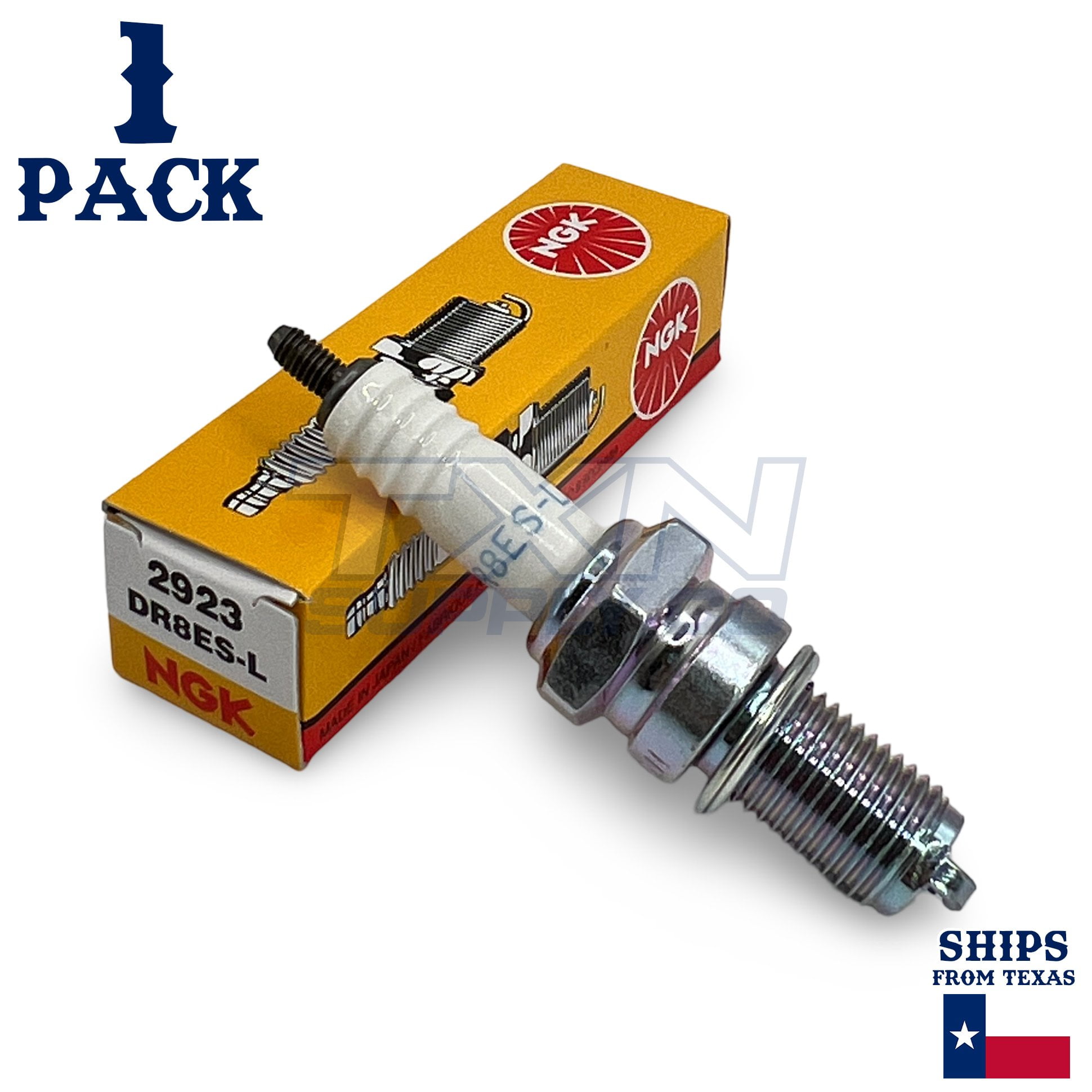 NGK 2923 Spark Plugs DR8ESL- 1 Pack- For Honda TRX 300EX 1993-2005 ...