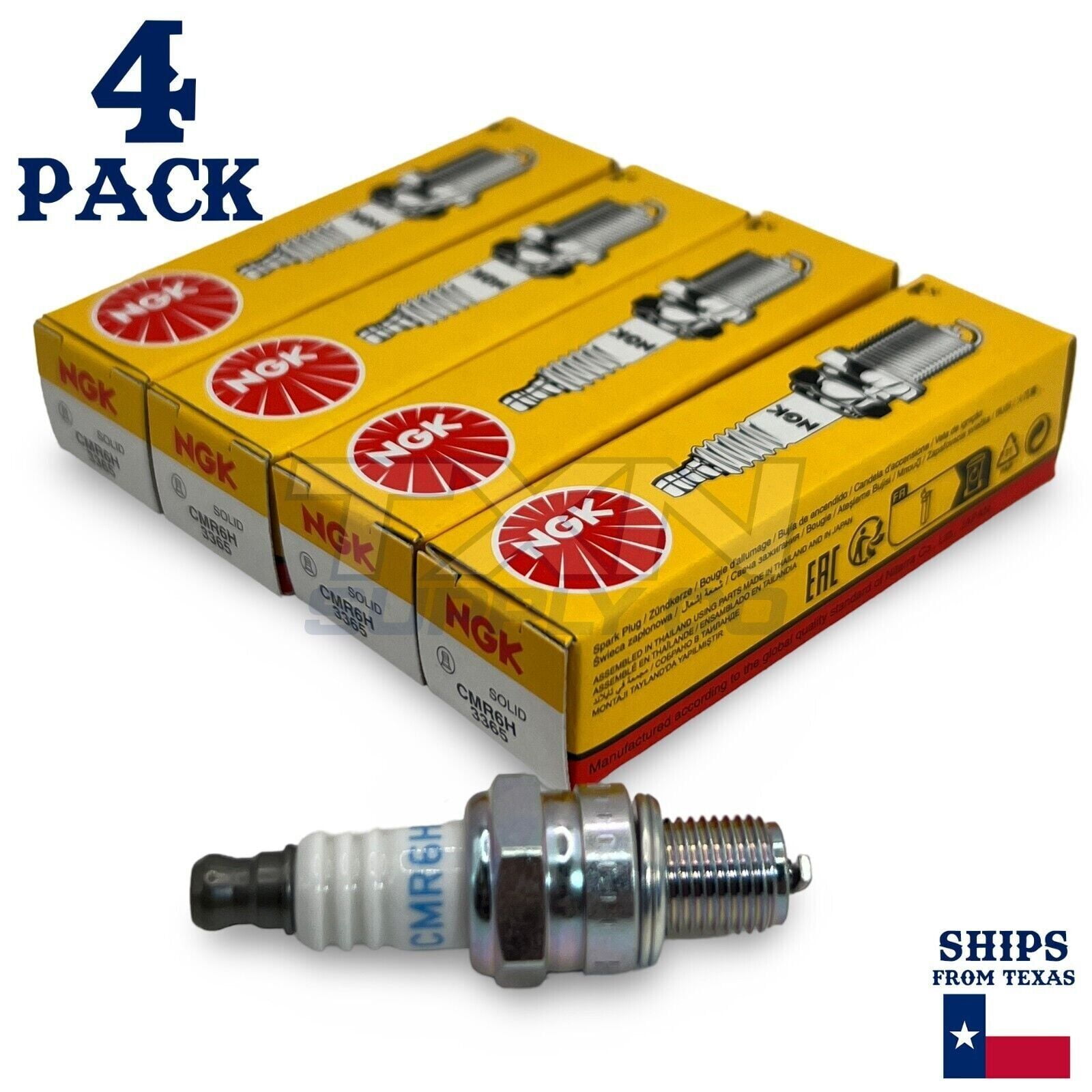 NGK 3365 CMR6H Spark Plugs by Newparts - High Performance Engine ...