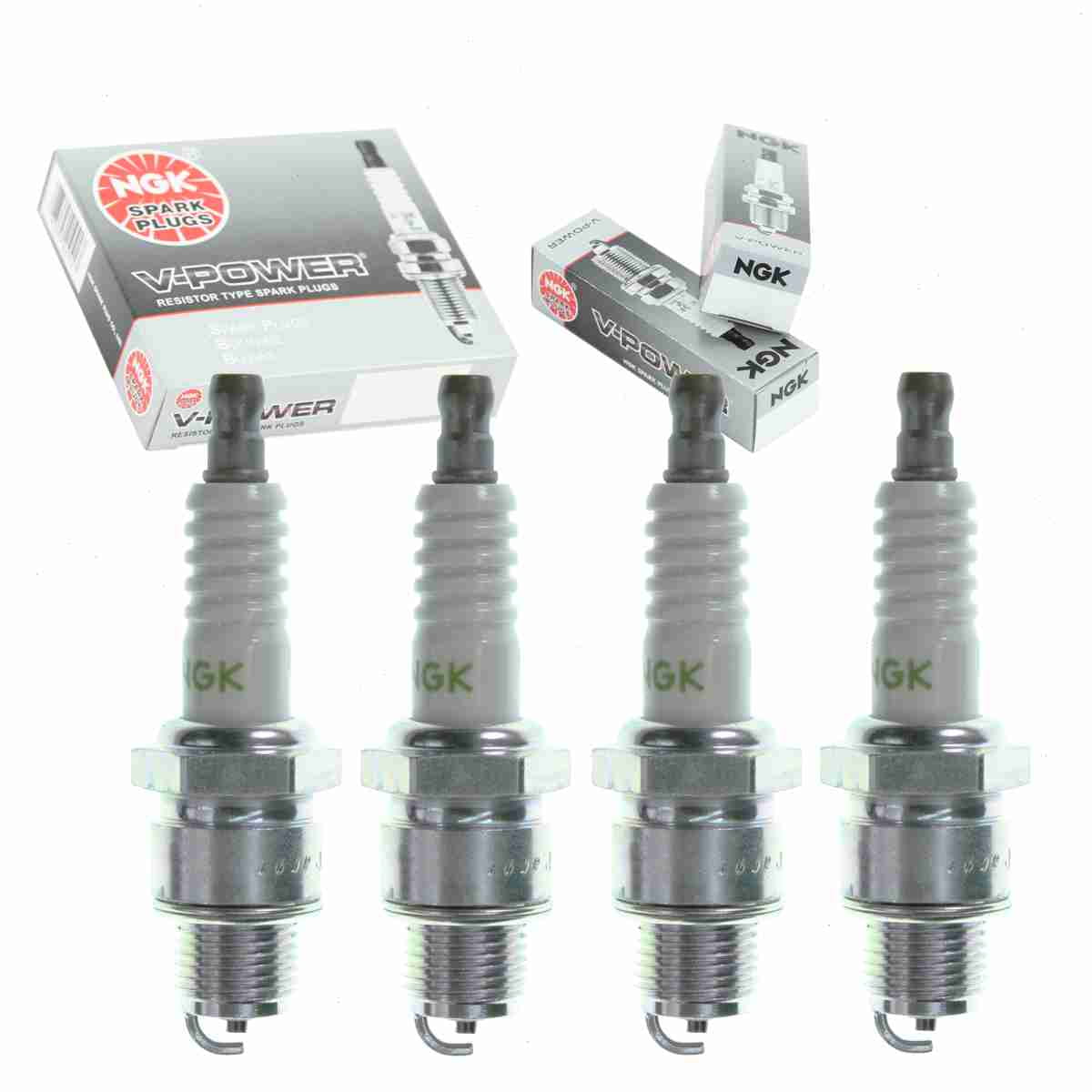 NGK 4838 Pack of 4 Spark Plugs BP8H-N-10 - Walmart.com