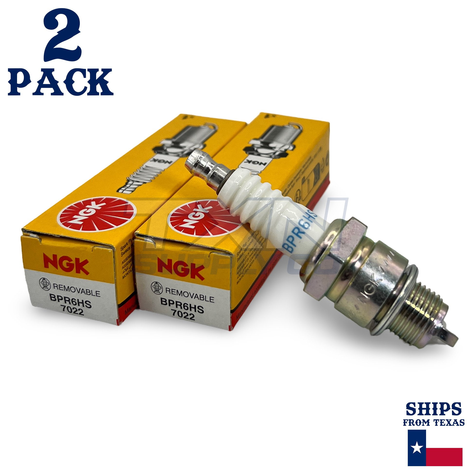 NGK 7022.b Spark Plug BPR6HS, 2Pieces - Walmart.com