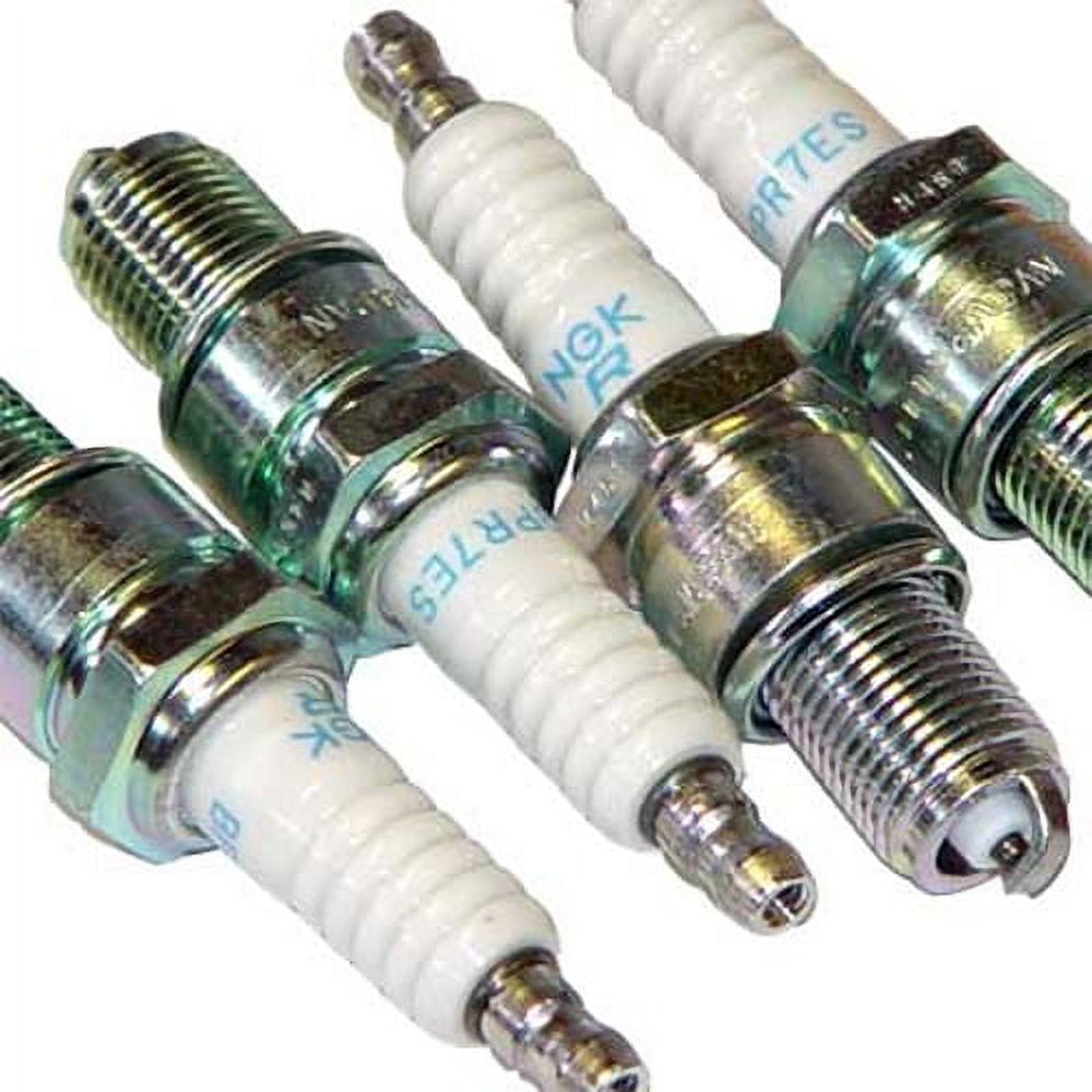 NGK 7131 BPR6ES Spark Plug 4 Pack, Tune Set Car, Fits 1986-1989 NISSAN D21, 1985-1986 NISSAN 720 ...