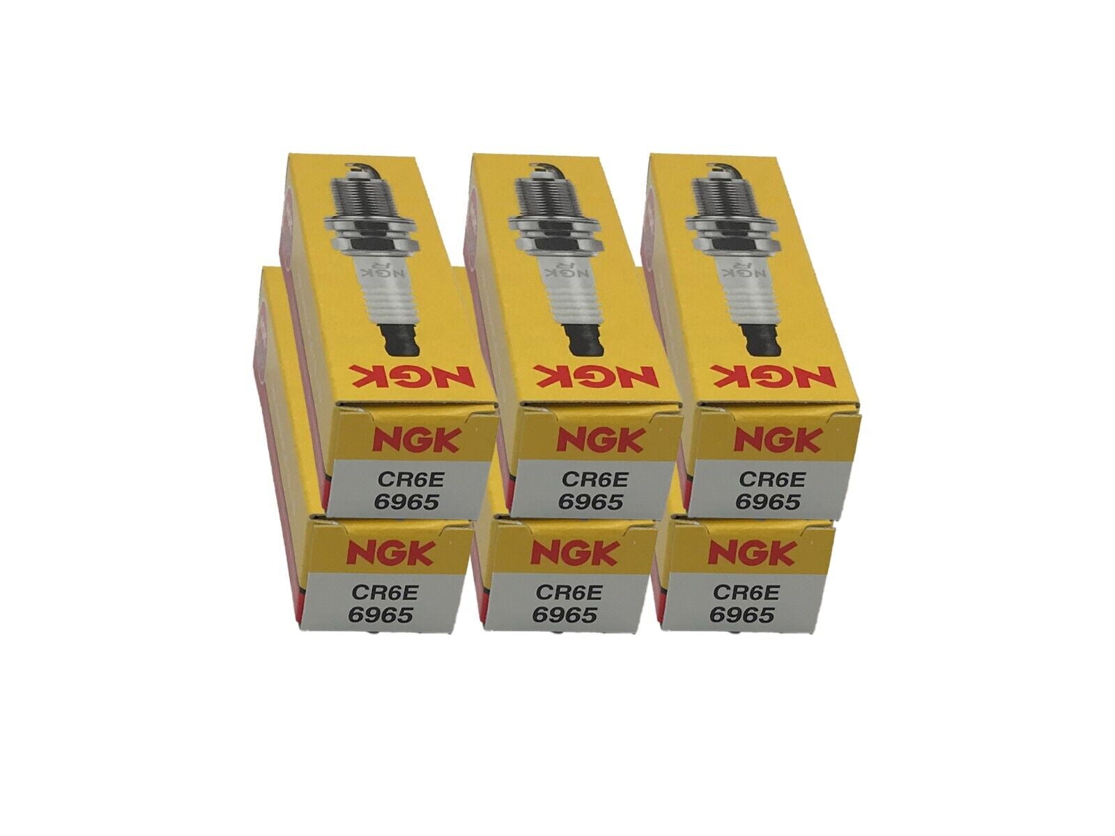 NGK CR6E Spark Plug Set of 6 - Walmart.com