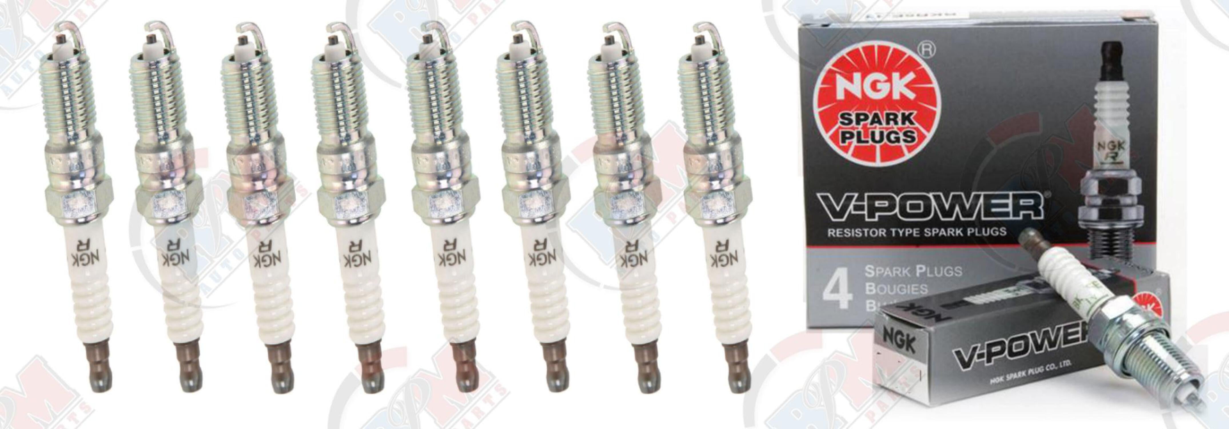 NGK "V-POWER" Spark Plugs Set of 8 for 1982-2004 Cadillac Seville 4.1L 4.5L 4.6L - Walmart.com