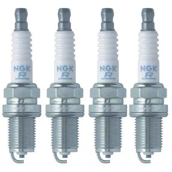 NGK V-Power Spark Plugs Kit 4pc Set BKR5E-11 6953 V-POWER - Walmart.com