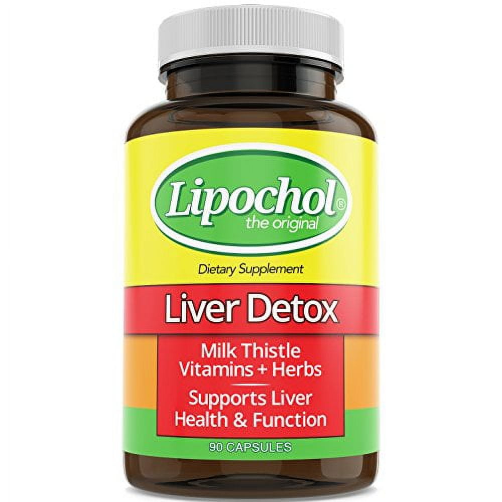 NGL LIPOCHOL Liver Cleanser 30-Day Detox Milk Thistle Silymarin Weight ...