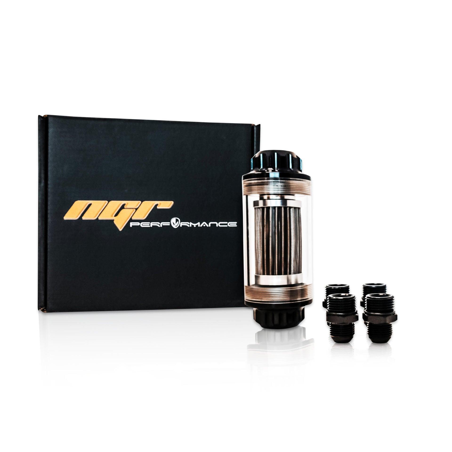 NGR Fuel Filter (Drag Edition) Clear Cylindrical Design (40 Micron ...