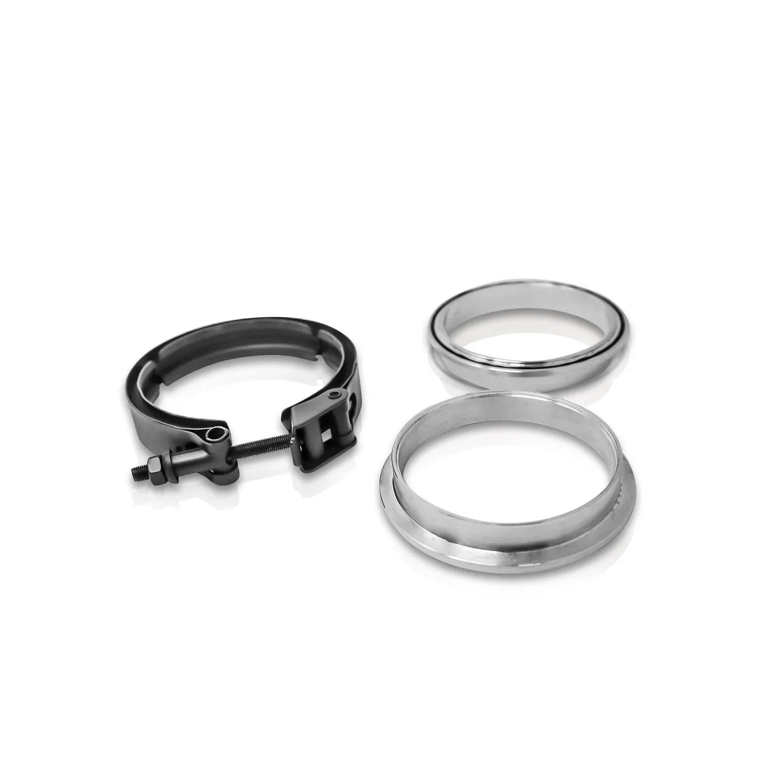 NGR V-Band Kit (Aluminum) V-Band Clamp (Black) Assembly Kit (6061-T6 ...