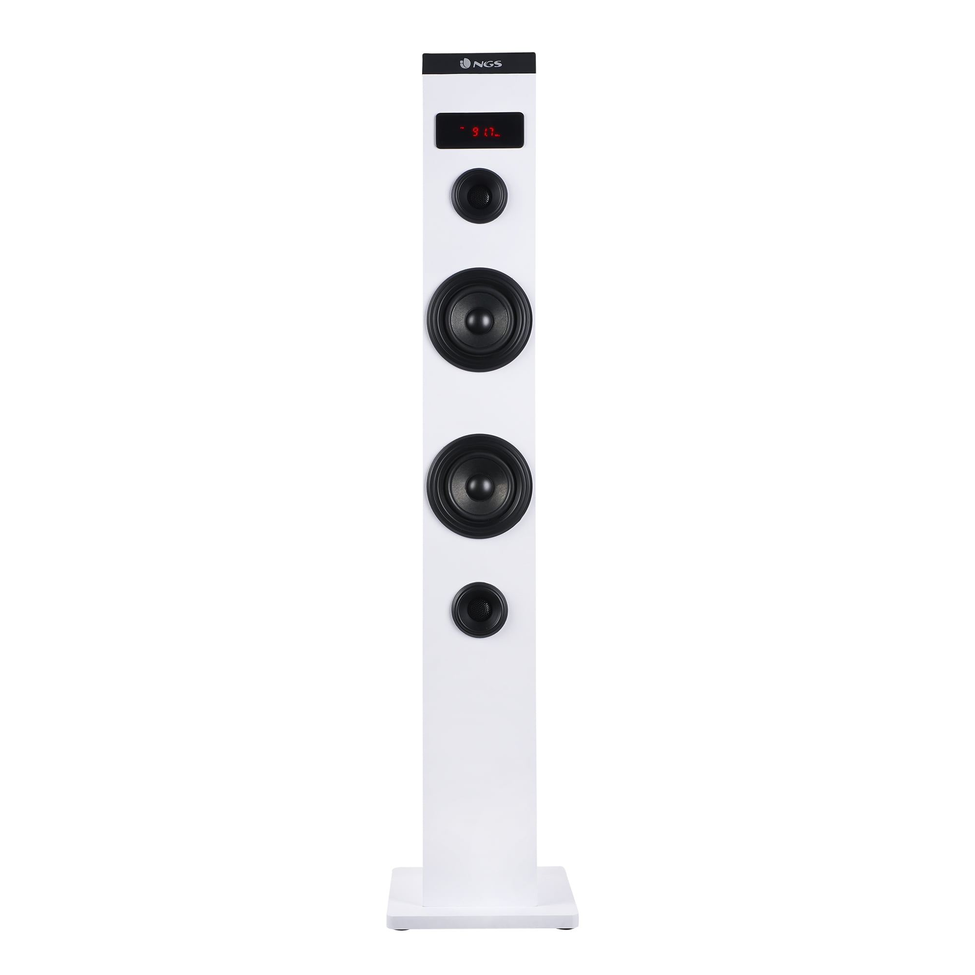 NGS Bluetooth Portable Speaker, 50W Wireless Stereo Tower, Sky Charm ...