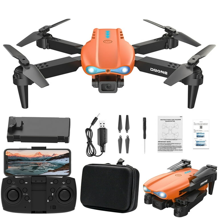 NGTEVOOS Clearance Drone with Camera for Adults Kids 1080P HD FPV Camera Drones Dual Camera Drone with Adjustable Lens Altitude Hold Headless Mode