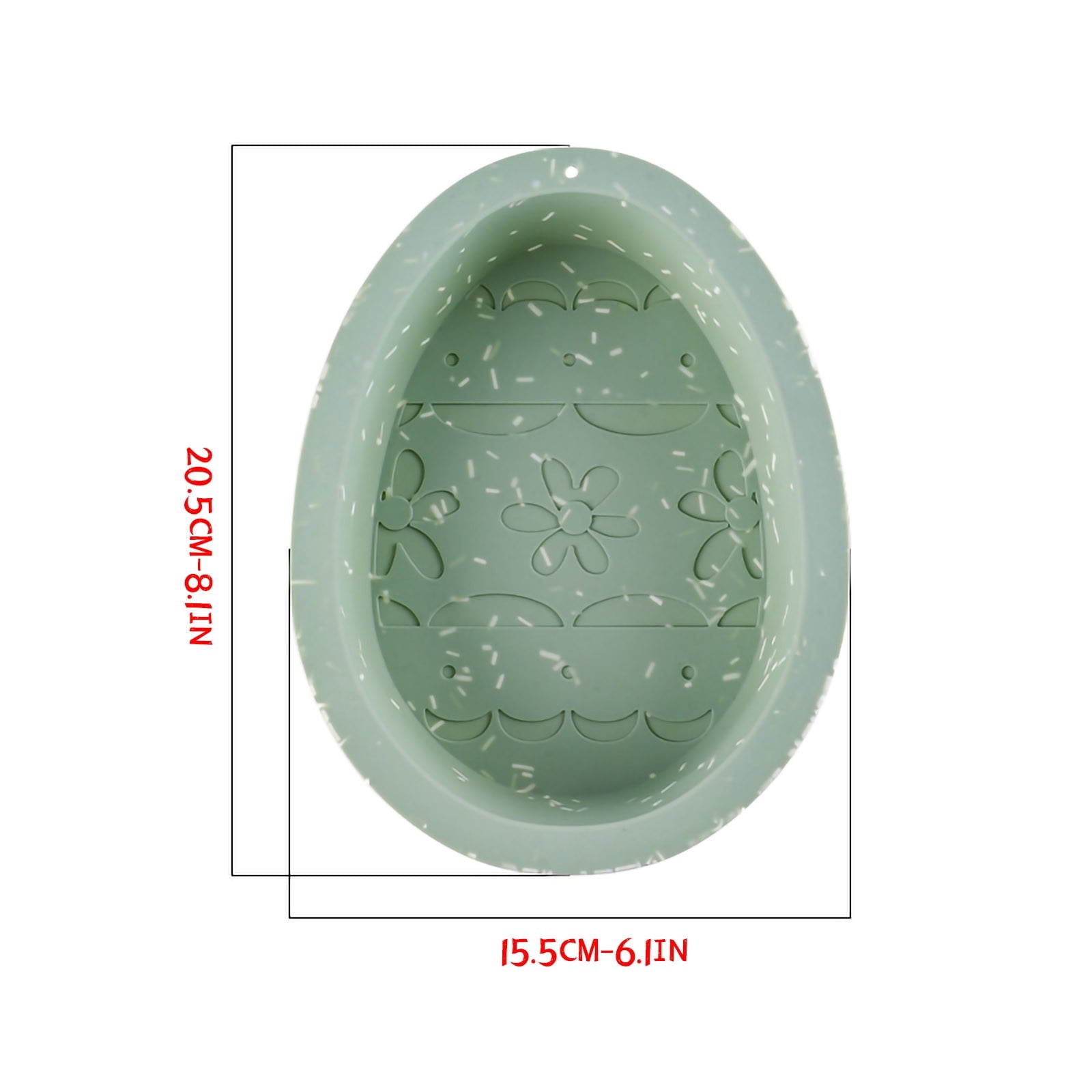 NGTEVOOS Easter Chocolate Mold, Silicone Egg Cake Pans Large Egg Shaped ...