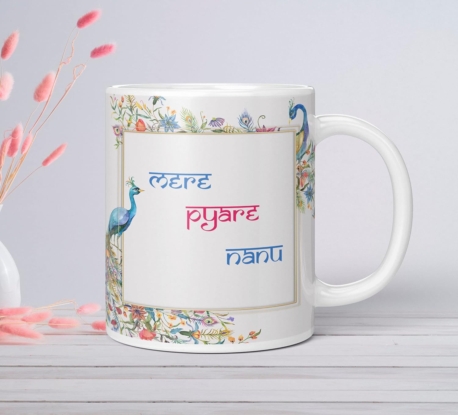 NH10 DESIGNS Mere Pyare Nanu Printed Coffee Mug for Nana ji Best ...