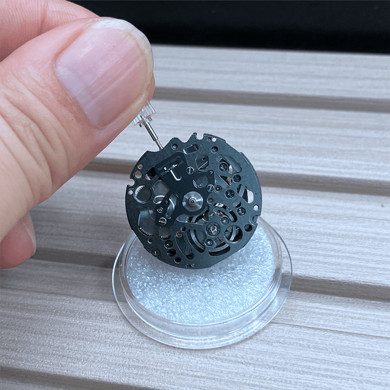 NH70/NH70A Skeletonized Mechanical Movement Black Metal 3 Hands ...