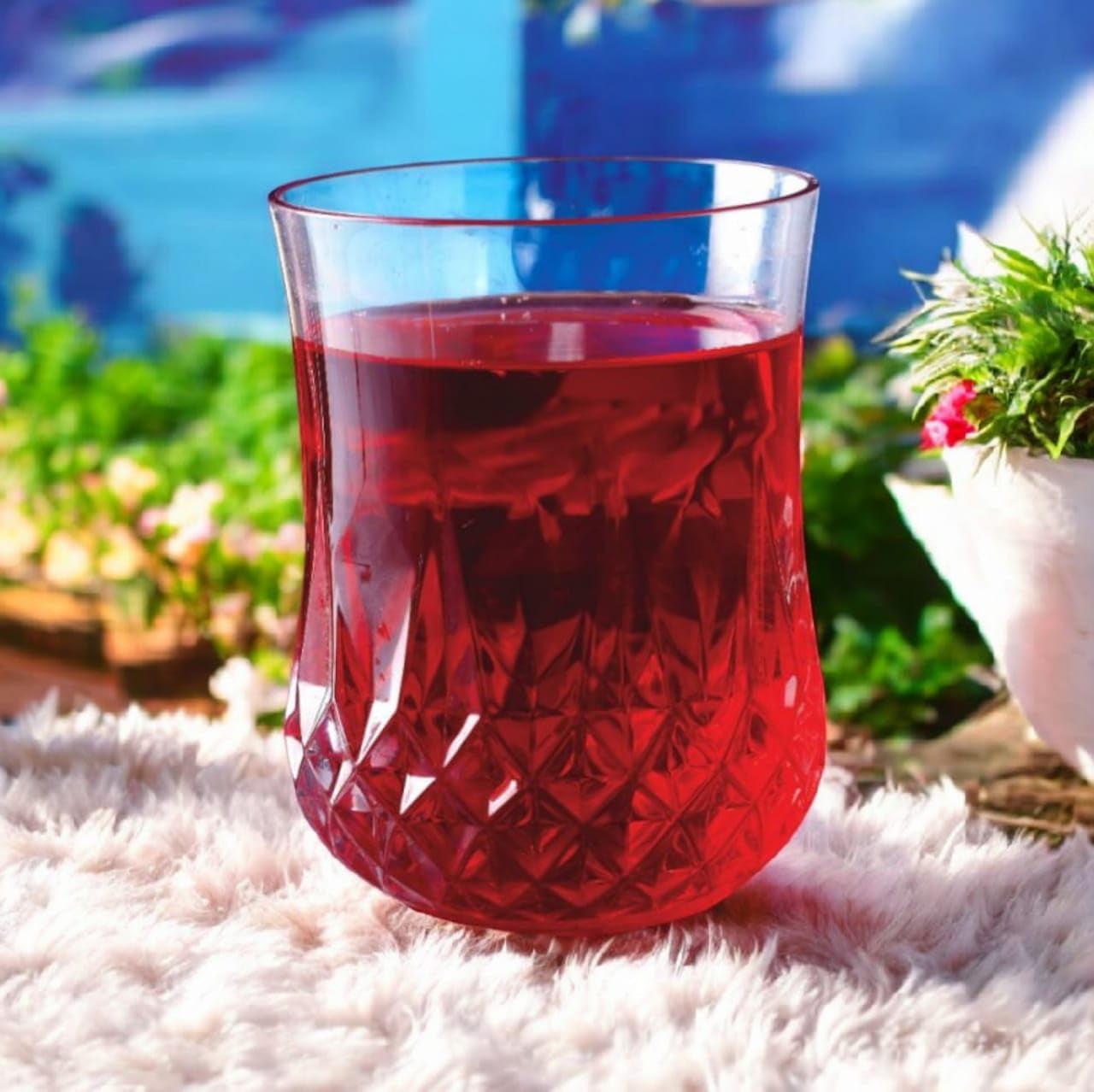 NHB BOUTIQUE Unbreakable Plastic Prisma Glass Prisma Glass for Water ...