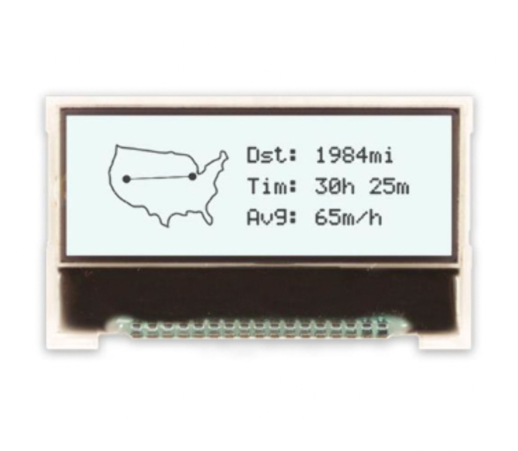 NHD-C12832A1Z-FSW-FBW-3V3 Graphic LCD Display Module Transflective ...