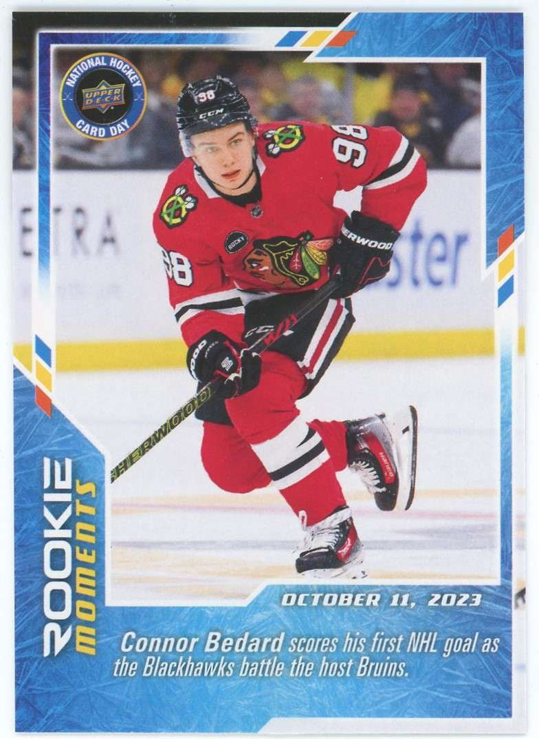 NHL 2024 National Hockey Card Day Rookie Moments Connor Bedard NHCD-31 ...