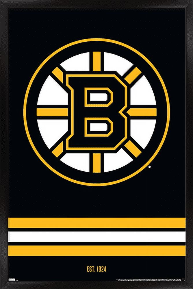 NHL Boston Bruins - Logo 21 Wall Poster, 22.375" x 34", Framed ...
