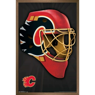 Calgary Flames 22'' x 34'' Retro Logo Poster - Walmart.com