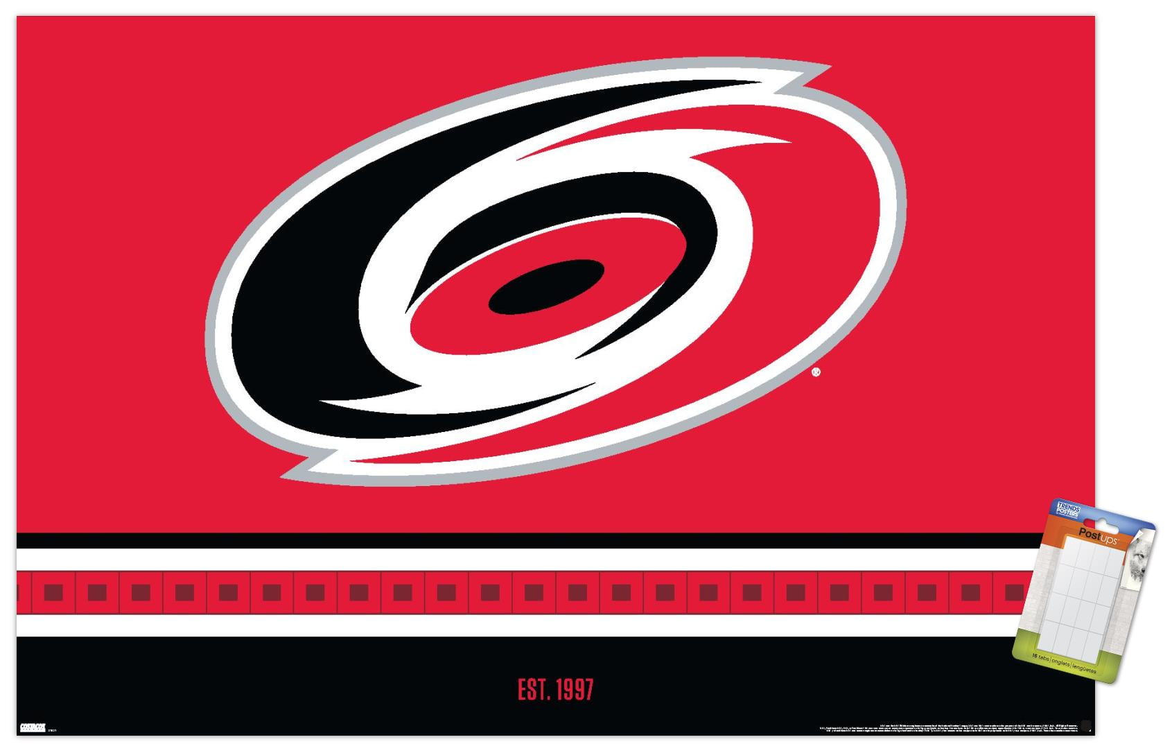 NHL Carolina Hurricanes - Logo 21 Wall Poster, 14.725" x 22.375 ...