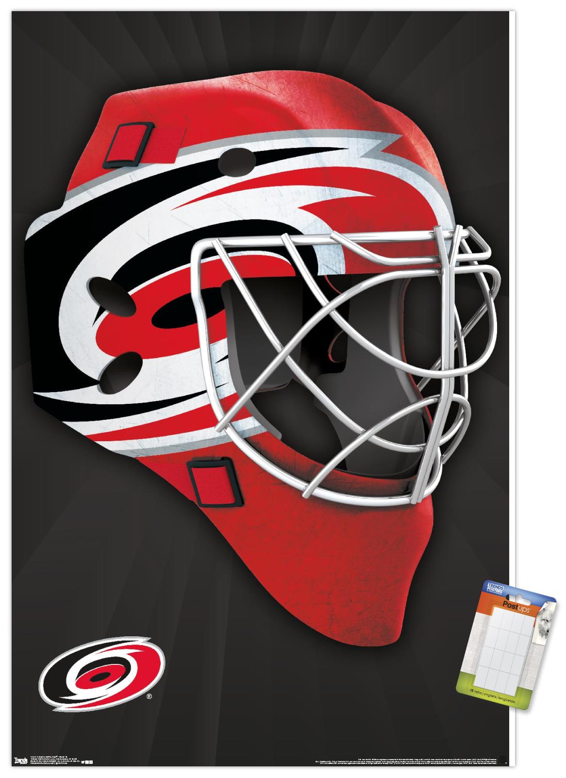 NHL Carolina Hurricanes - Mask 16 Wall Poster, 14.725" x 22.375 ...
