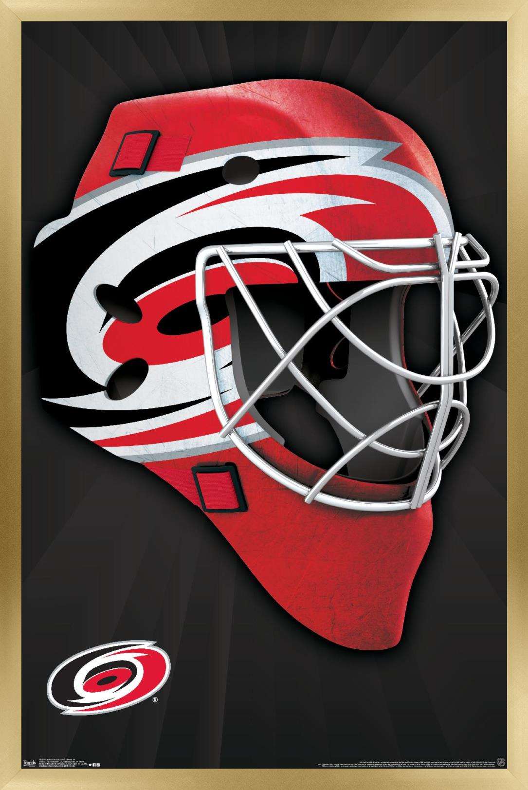 NHL Carolina Hurricanes - Mask 16 Wall Poster, 22.375" x 34", Framed ...