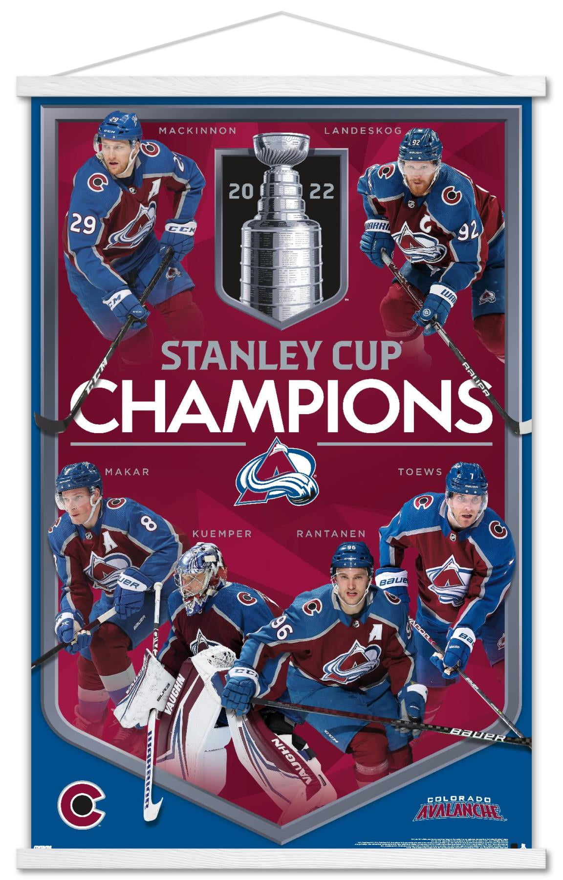 NHL Colorado Avalanche - 2022 Commemorative Stanley Cup Champions Wall ...