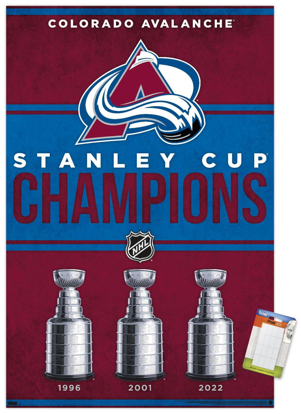NHL Colorado Avalanche - Champions 23 Wall Poster, 22.375" x 34 ...